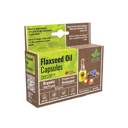 Flax Seed Oil Capsules - Ayulent Healthcare LLC